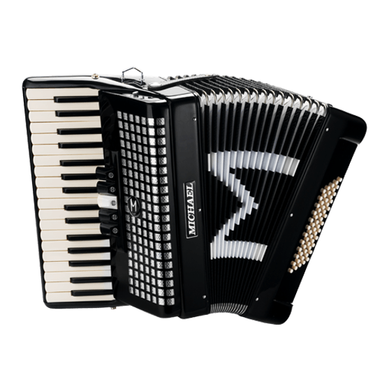 Acordeon Michael 60 Bx ACM 6005 Preto - X5Music