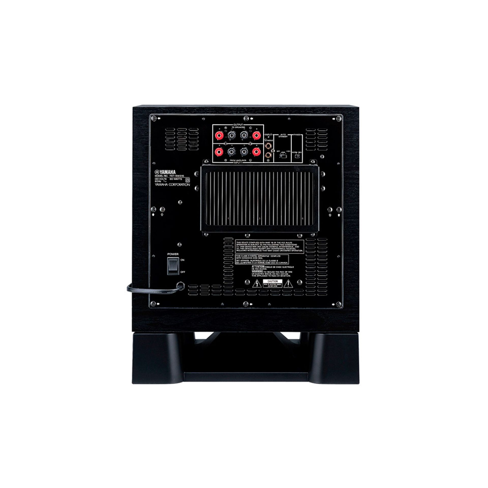 Subwoofer Ativo Yamaha YST-SW315 Black Piano - X5Music