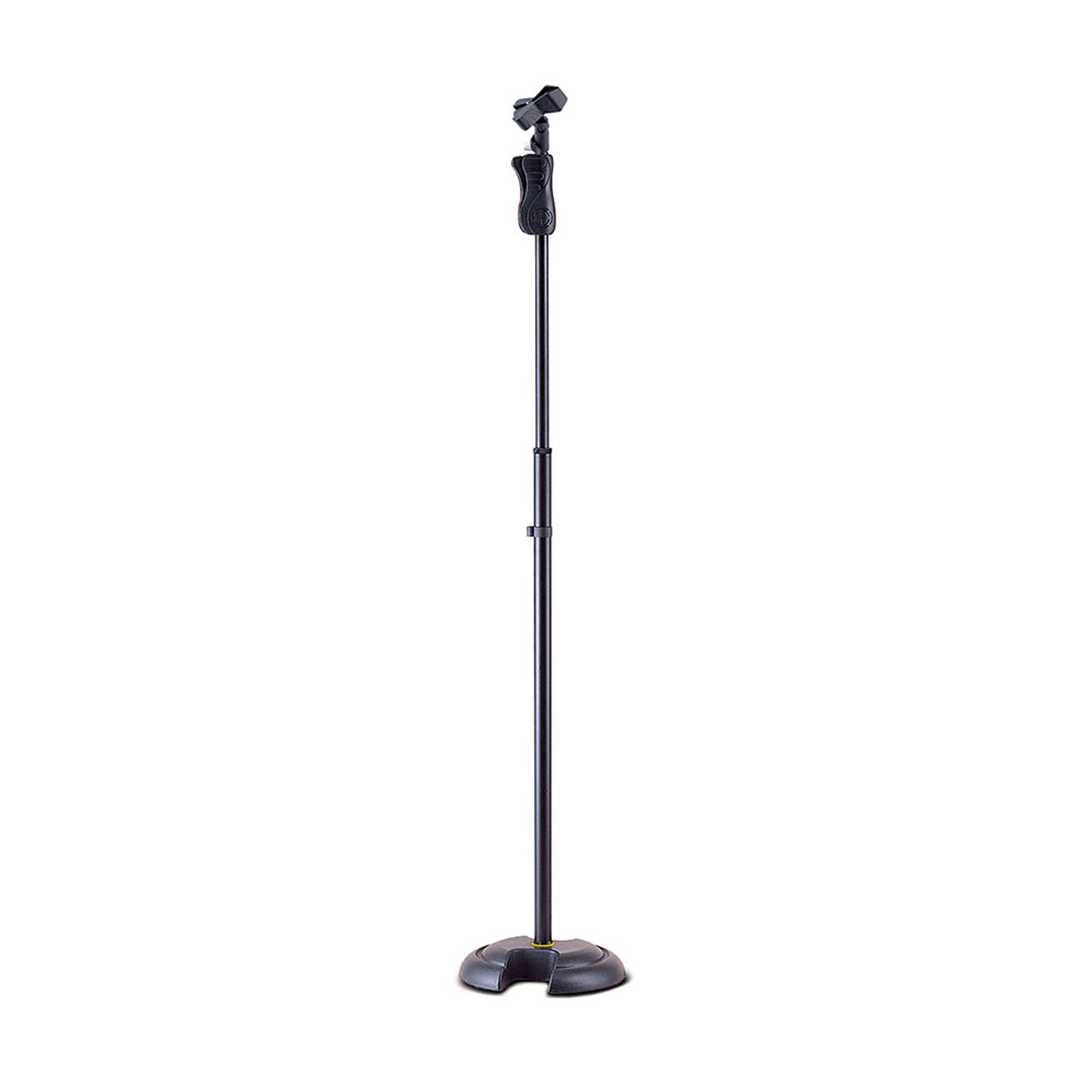 PEDESTAL HERCULES MS201B COM BASE REDONDA PARA MICROFONES (4444) - X5Music