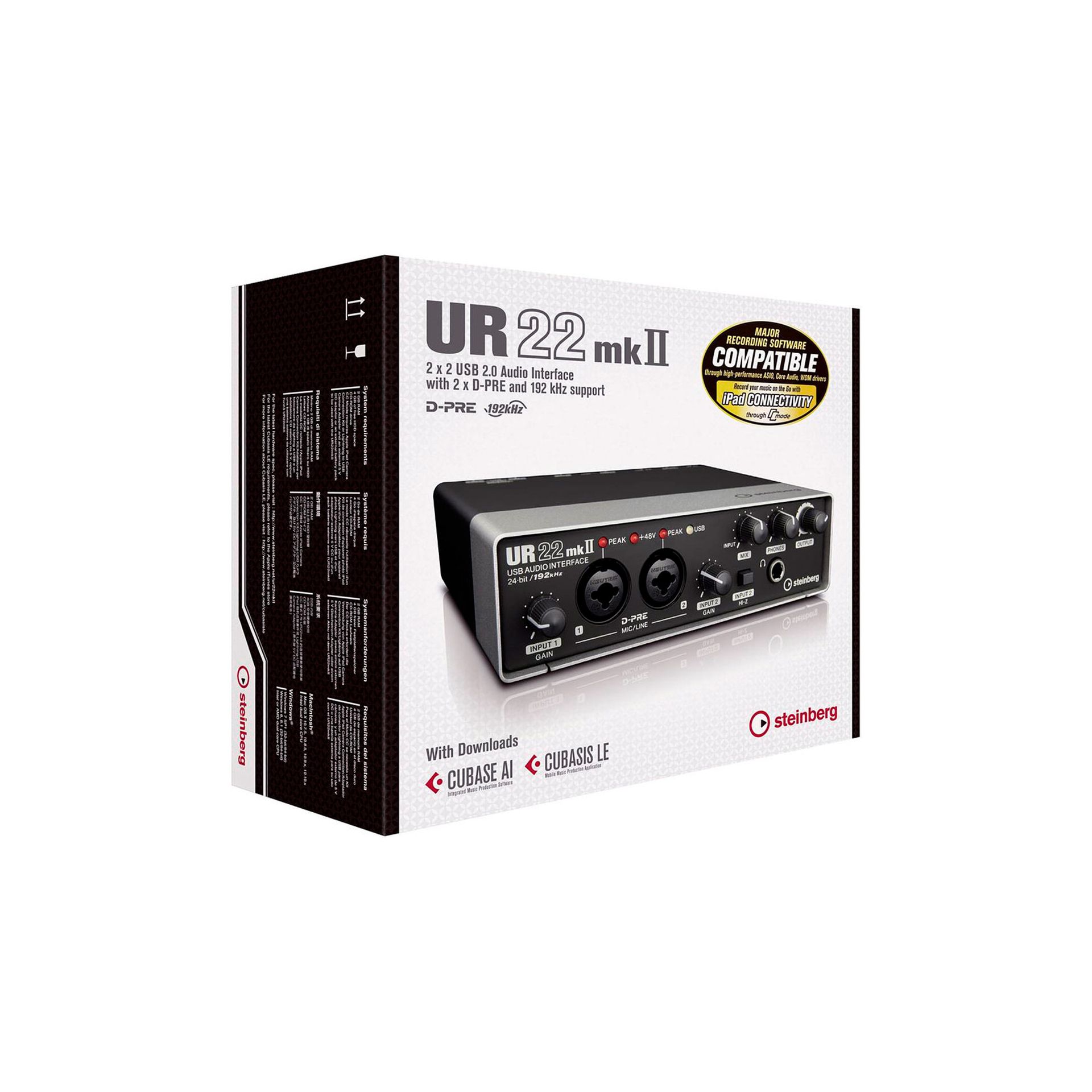 Interface De Áudio Steinberg Ur22 Mkii Mk2 Usb - X5Music