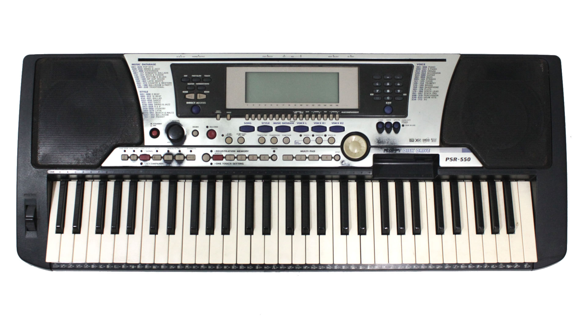 TECLADO YAMAHA PSR550 (USADO) - X5Music