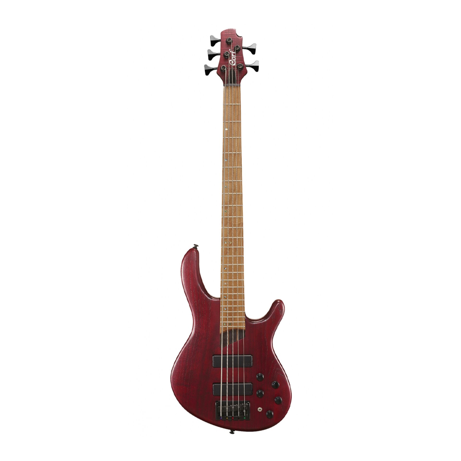 BAIXO CORT B5 PLUS OPBR OPEN PORE BURGUNDY RED - X5Music
