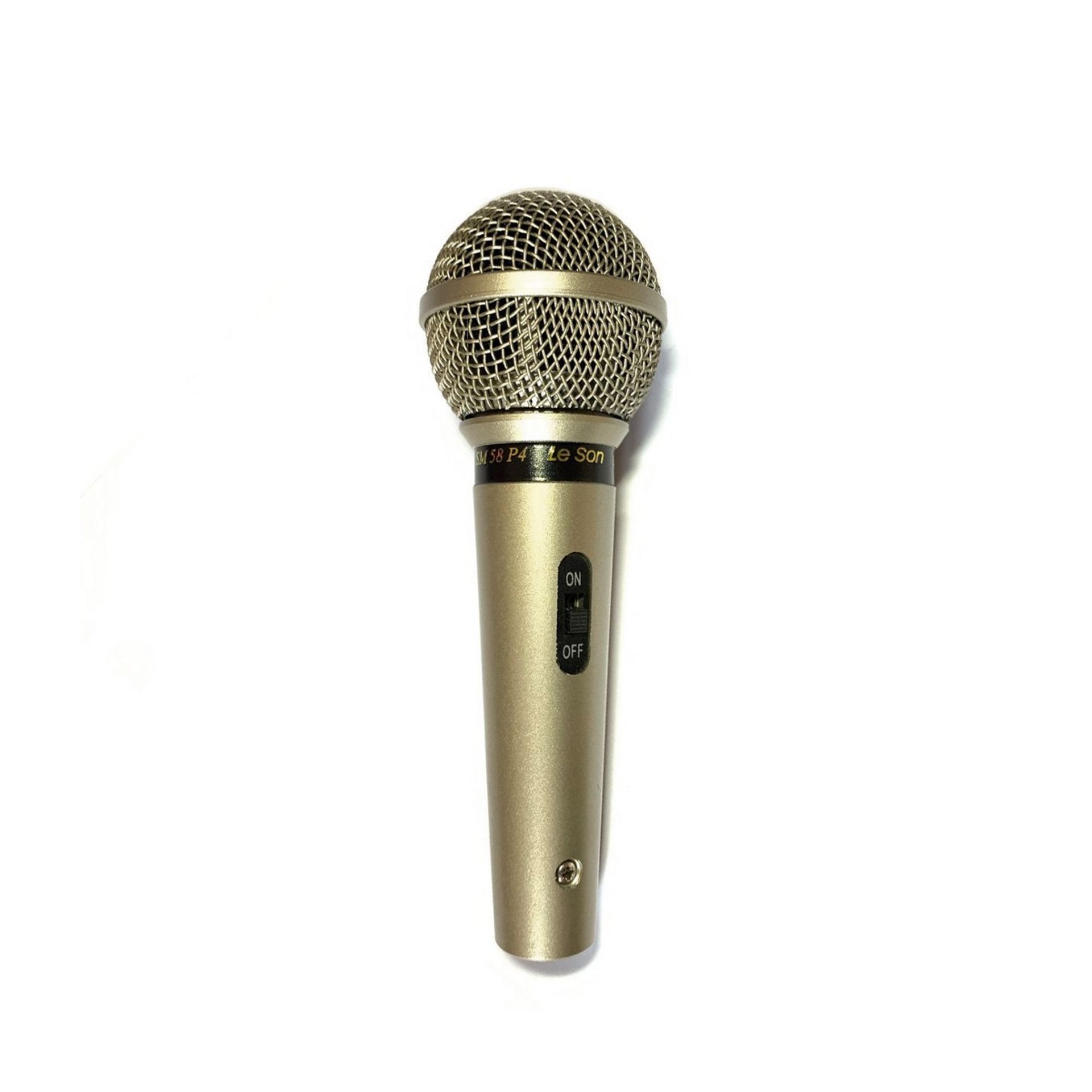 MICROFONE LESON SM58 P4 CHAMPAGNE COM FIO DE 5M - X5Music