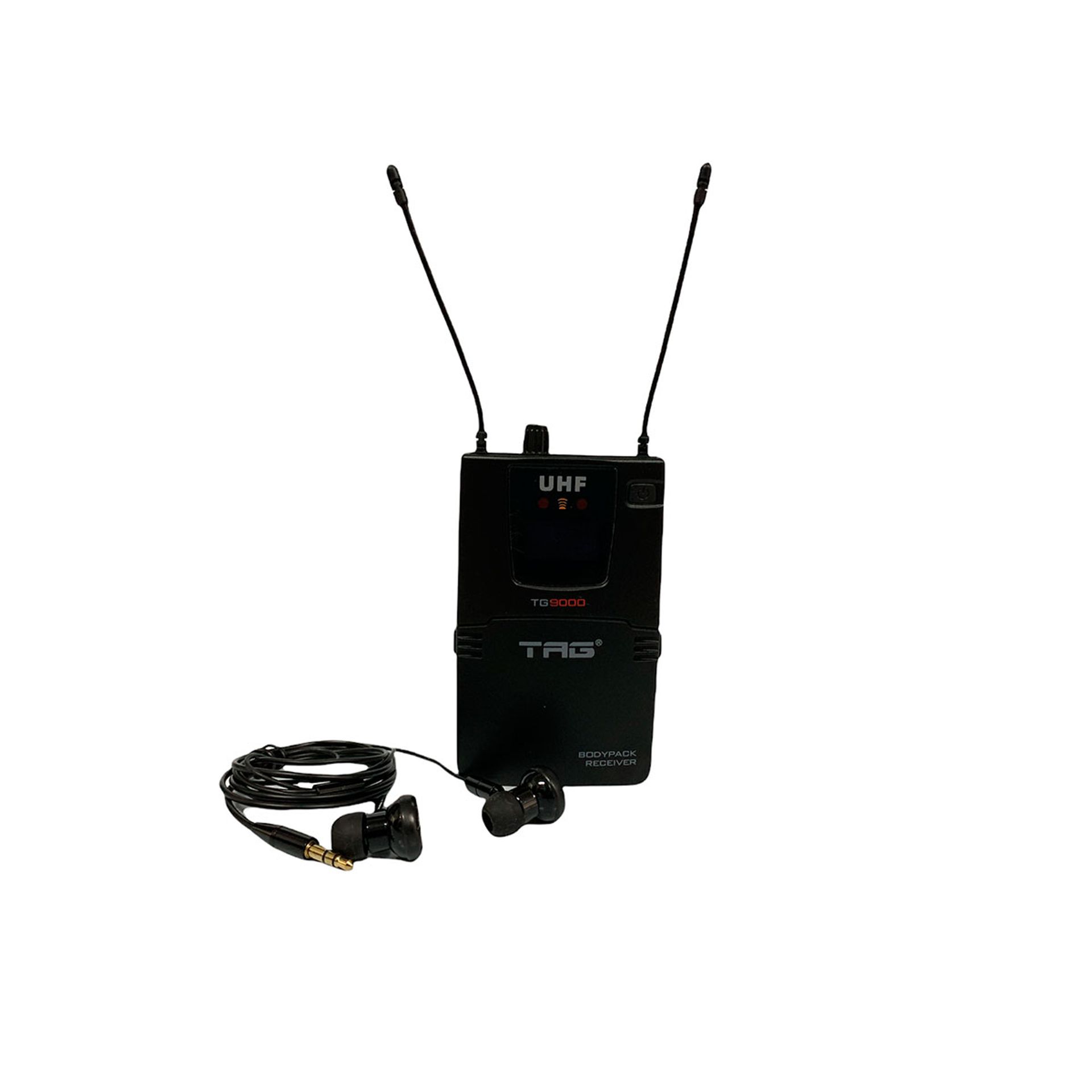 MONITOR TAGIMA TG9000 SEM FIO UHF FREQUÊNCIA VARIÁVEL DIGITAL UHF RECEPTOR BODYPACK TRUE - X5Music