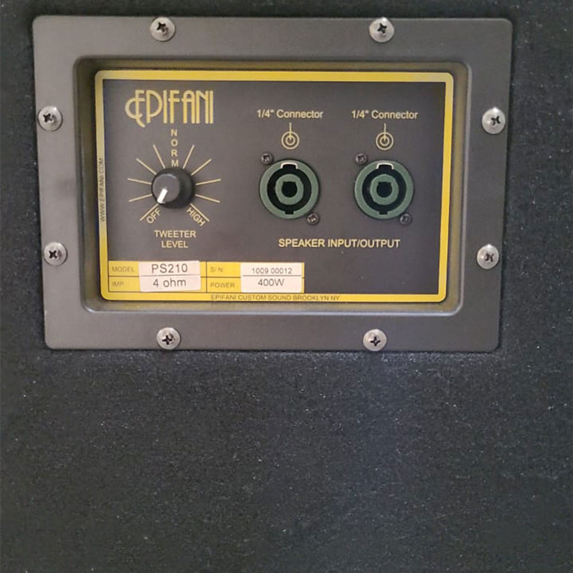 GABINETE EPIFANI PS210 400 WATTS 2 FALANTES 10 4 OHMS - X5Music